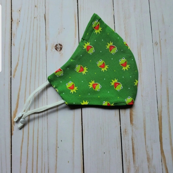 Handmade | Other | Face Mask Kermit Cartoons Handmade | Poshmark